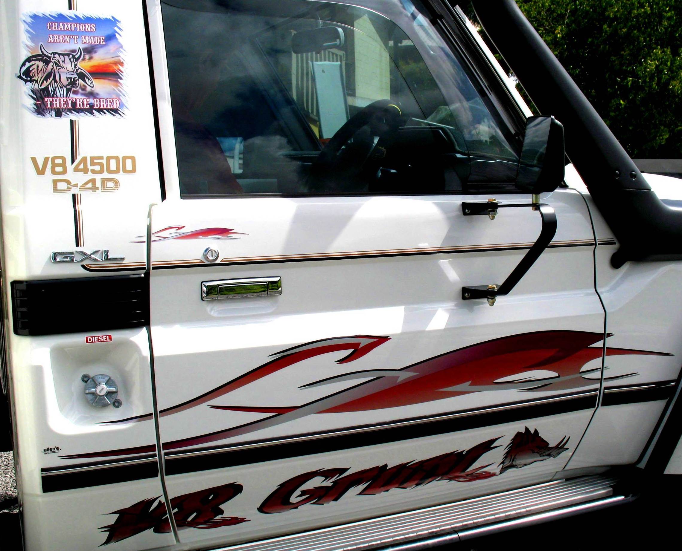 Brahman Bull Head Vehicle Sticker – Allens Tint & Signs