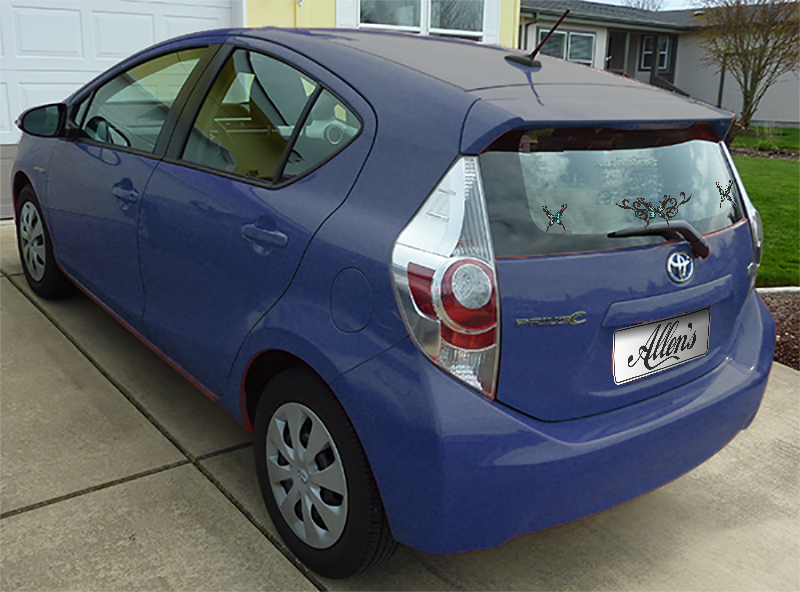 Tribal Butterfly Vehicle Sticker – Allens Tint & Signs